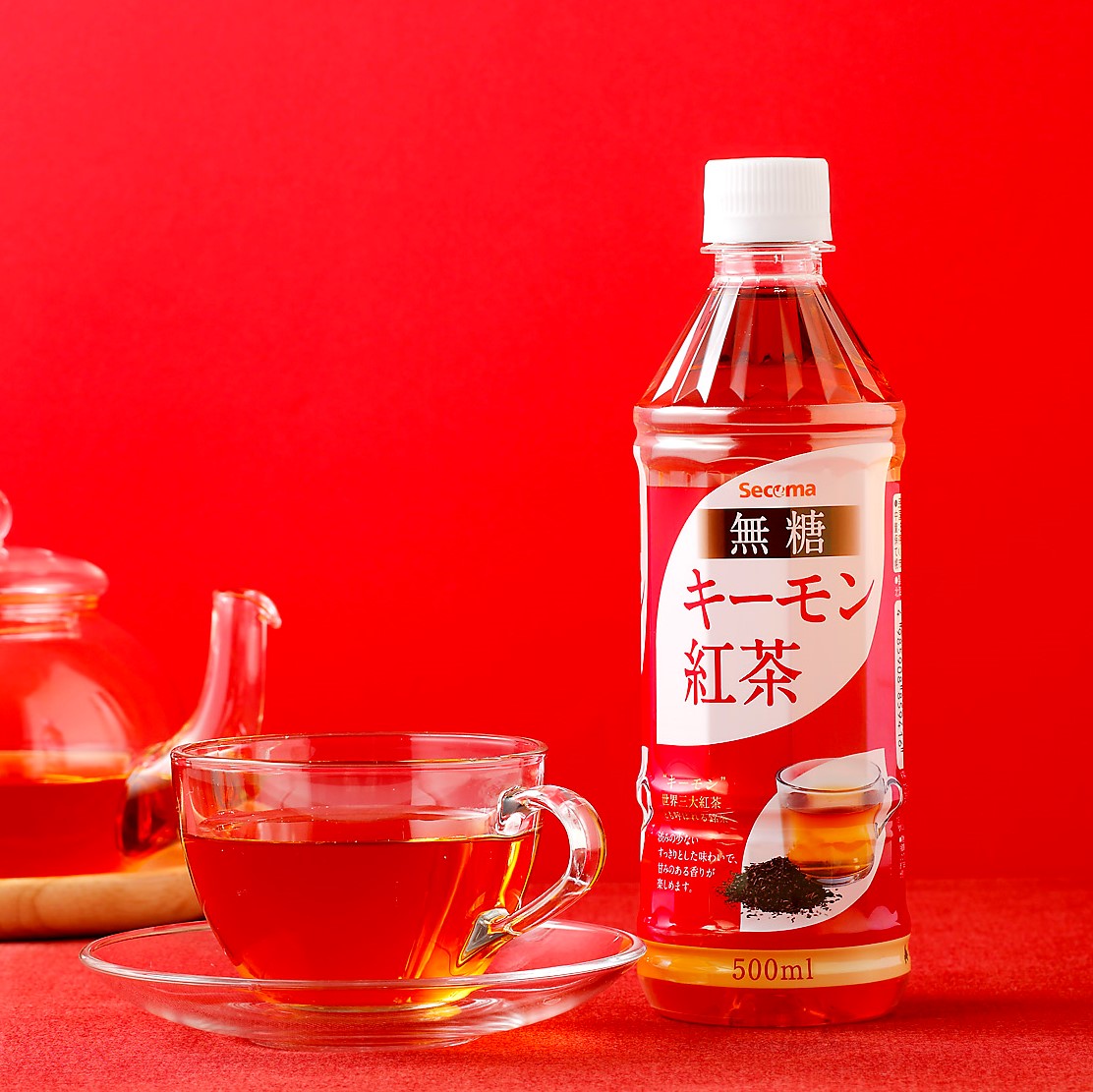 Secoma キーモン紅茶 無糖 500ml 24本入 - セイコーマート公式通販