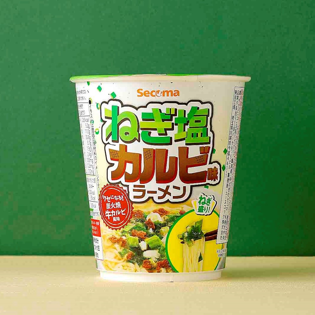 Secoma ねぎ塩カルビ味ラーメン 12個入 - セイコーマート公式通販